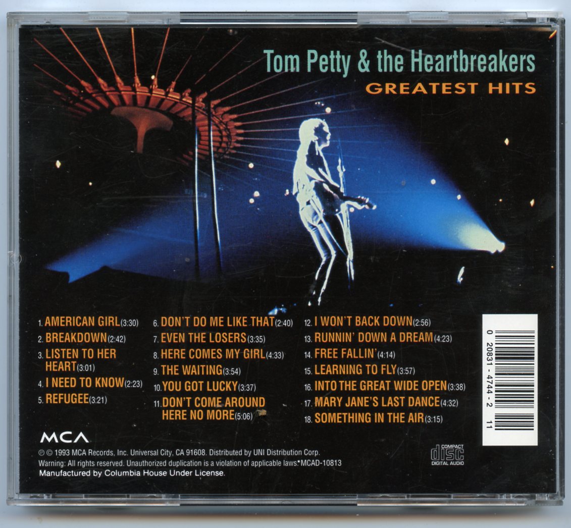 Greatest Hits, by Tom Petty & the Heartbreakers [CD] – Carey's Emporium