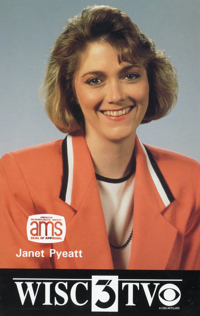 Janet Pyeatt, WISC 3 TV, Madison, WI [Postcard] – Carey's Emporium