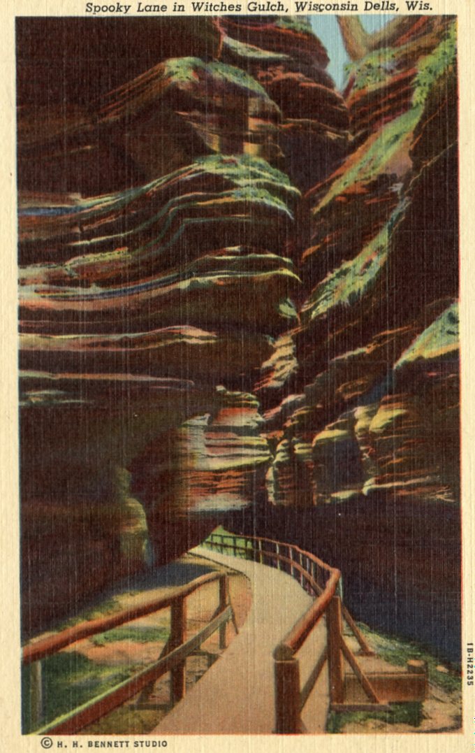 Spooky Lane in Witches Gulch, Wisconsin Dells, WI [Postcard] – Carey's ...
