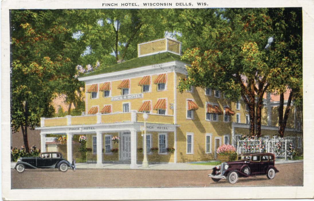 Finch Hotel, Wisconsin Dells, WI [Postcard] – Carey's Emporium