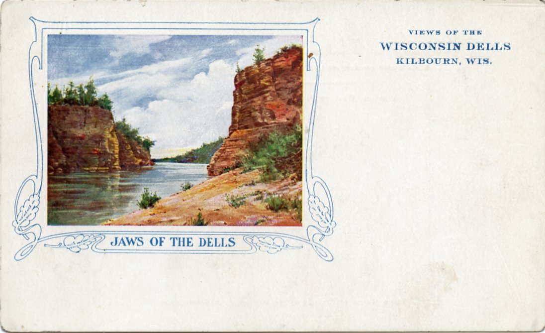 Jaws of the Dells, Views of the Wisconsin Dells, Kilbourn, WI [Postcar ...